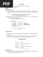 Vernier Callipers and Screw Gauge NOTES | PDF