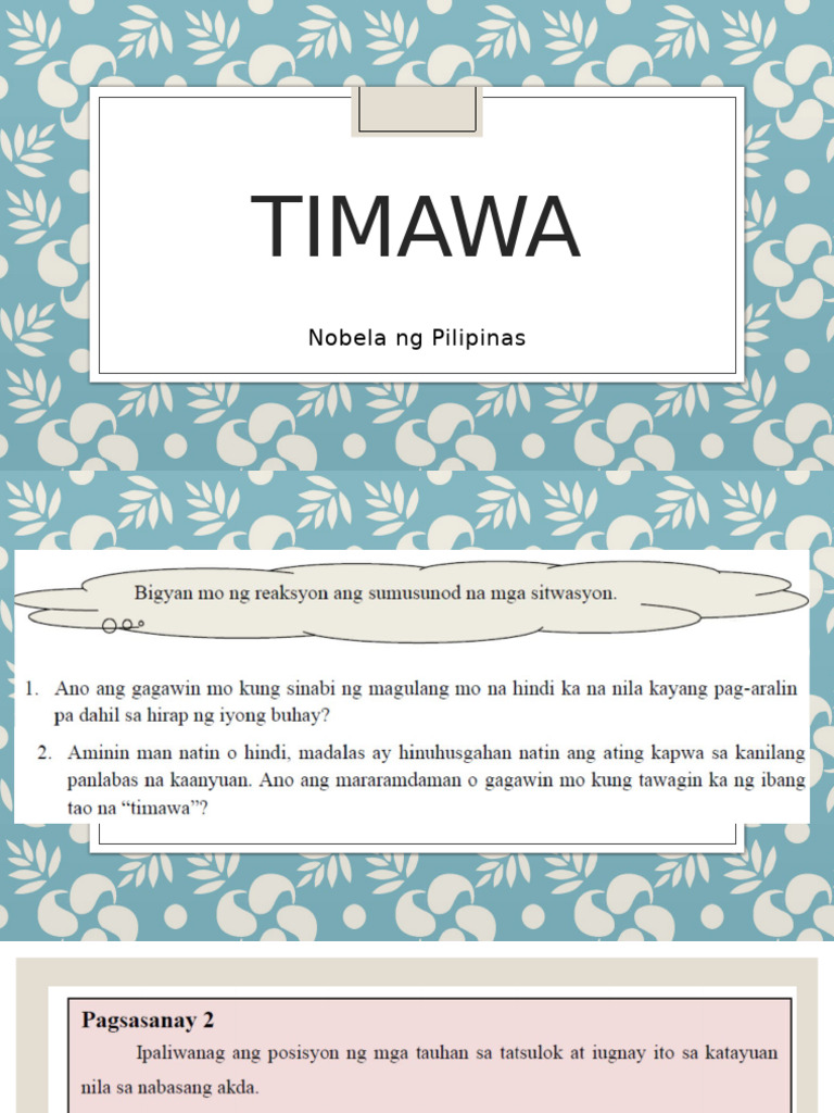 Timawa 2 | PDF