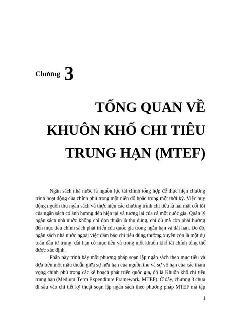 Chương 3 Tong Quan Ve MTFF Va MTEF | PDF
