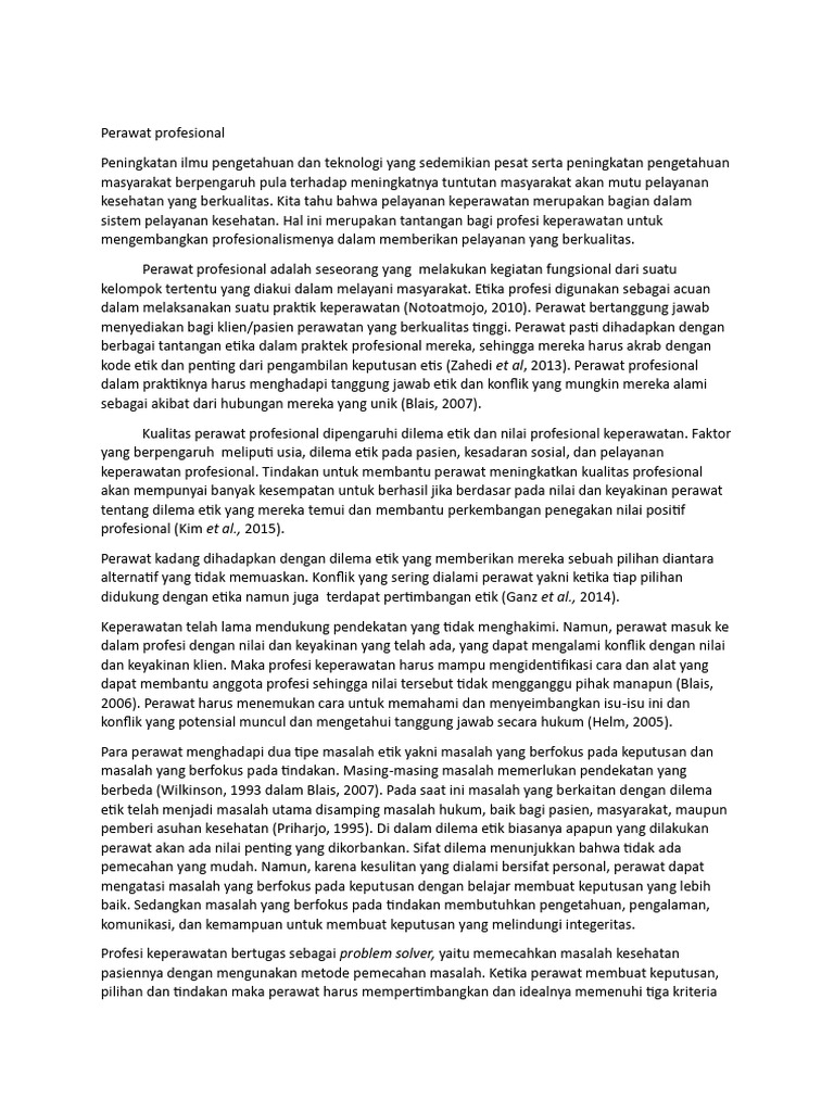 Perawat Profesional | PDF