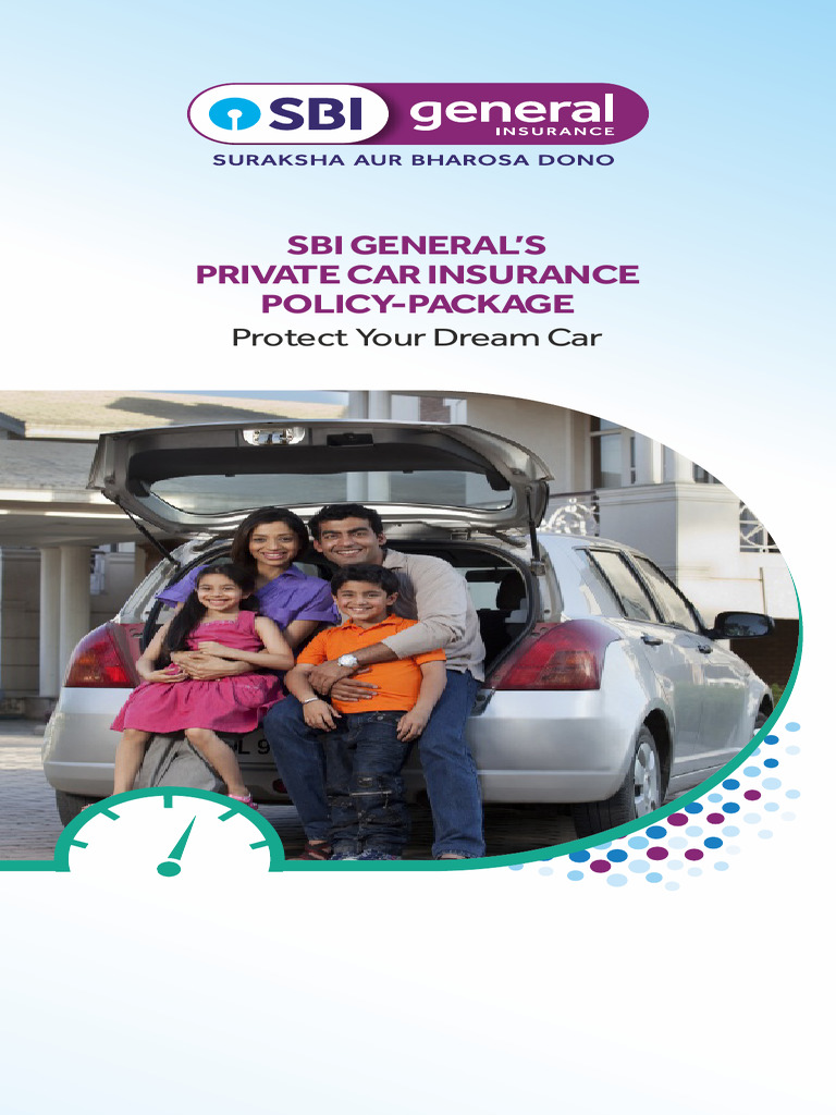 Sbi General'S Private Car Insurance Policy-Package: Protect Your Dream ...