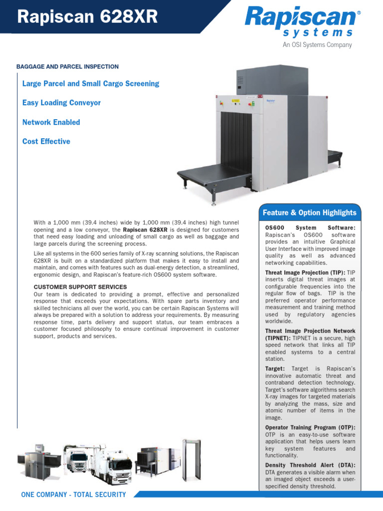 628XR E Rapiscan | PDF | Computer Monitor | X Ray