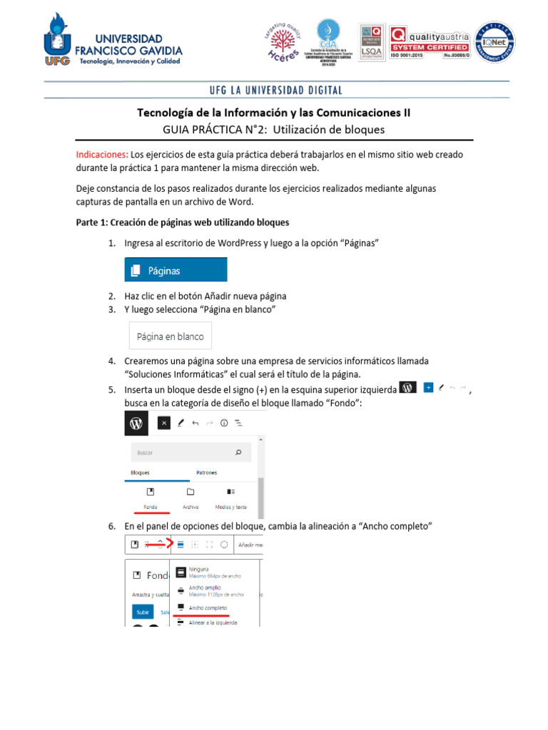 Practica2 UtilizacionBloques | PDF | Youtube | Software