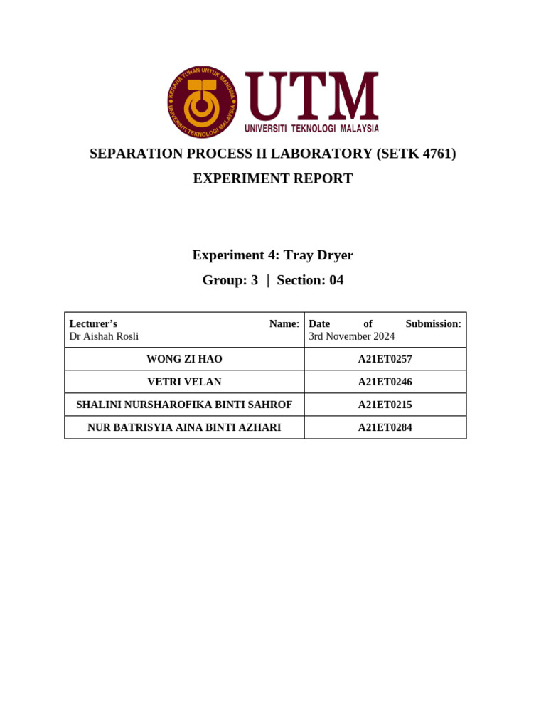 G3 - Exp 4 - Report | PDF | Heat Transfer | Heat