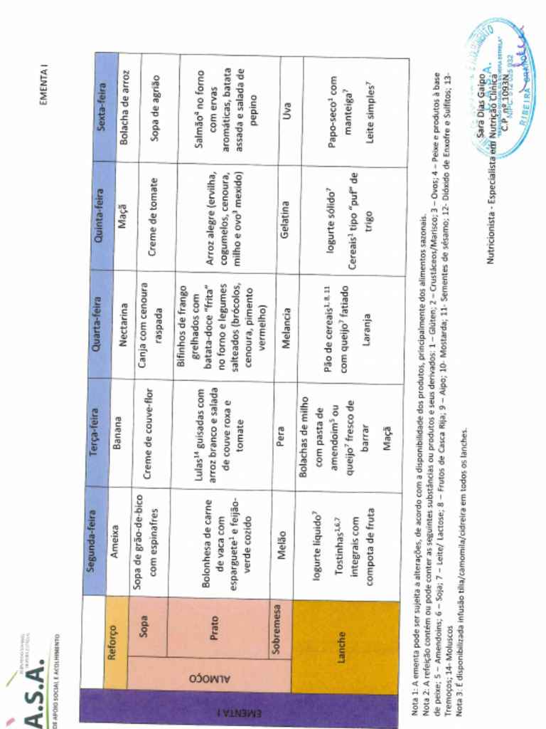 Ementa Verão 2024 | PDF