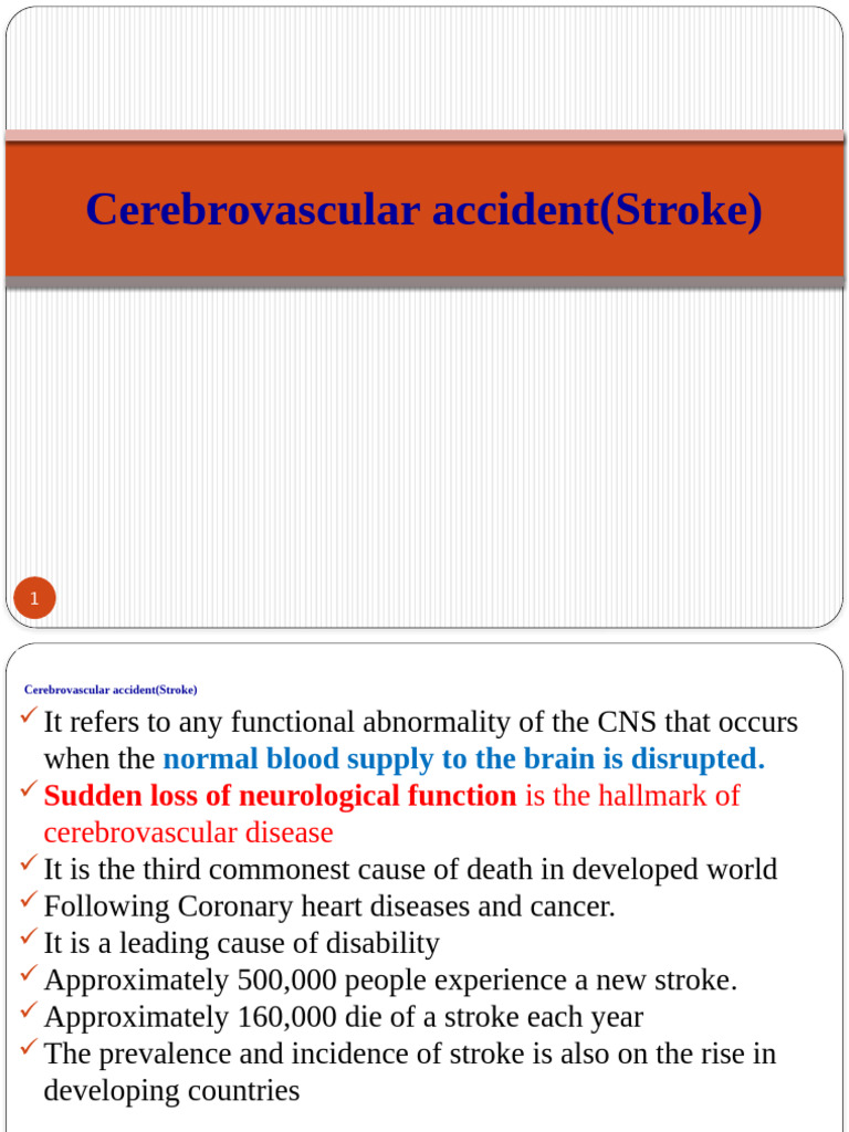 Stroke and Increased ICP | PDF | Stroke | Cardiovascular System