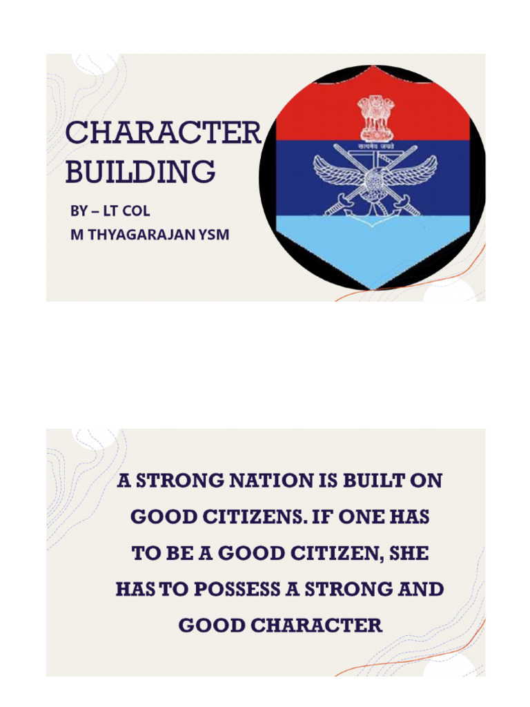 Character Building | PDF
