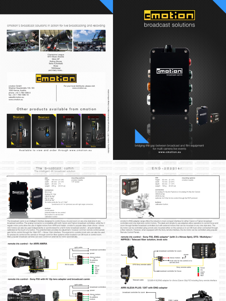 Broadcast Solutions Overview | PDF | Camera Lens | Equipment
