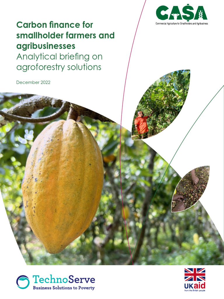 Carbon Finance For Smallholder Farmers and Agribusinesses | PDF | Smallholding | Agriculture