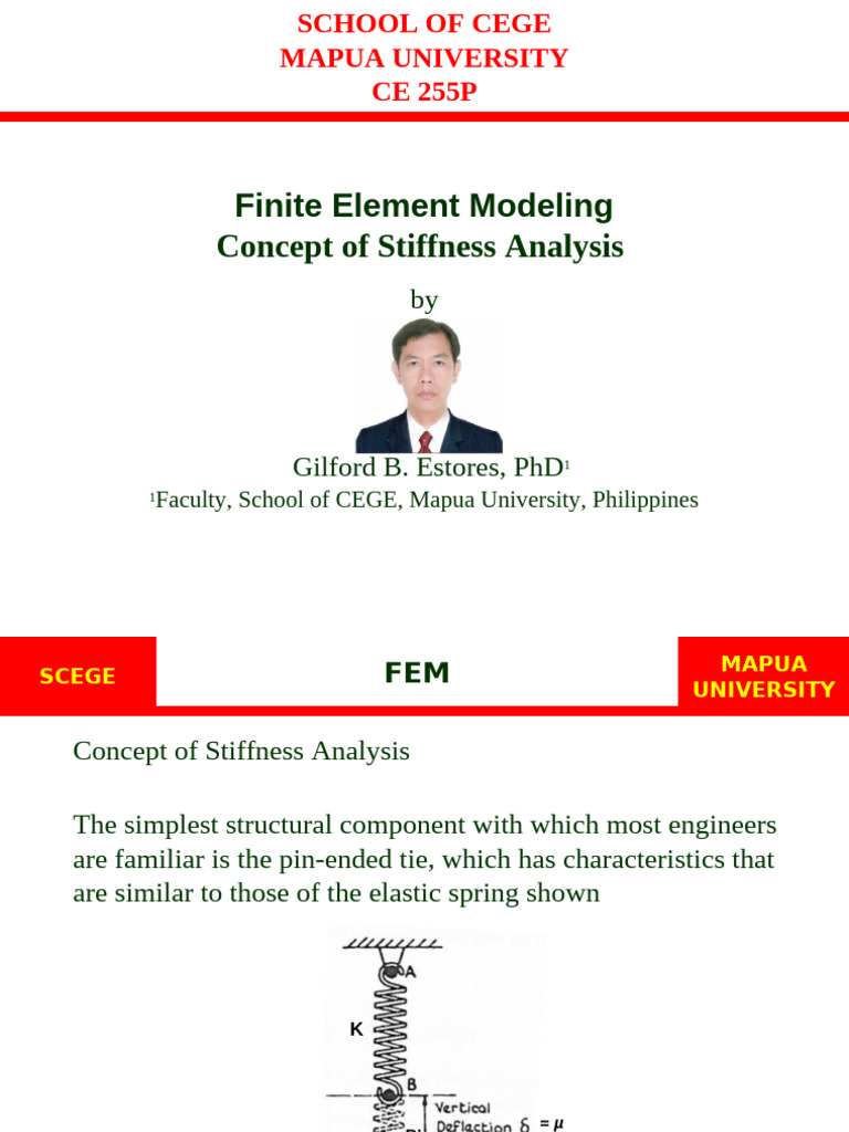 Fem - Stiffness Analysis | PDF | Finite Element Method | Matrix (Mathematics)