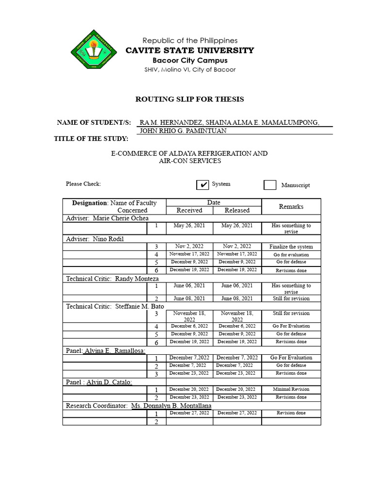 Routing Slip System | PDF | Document