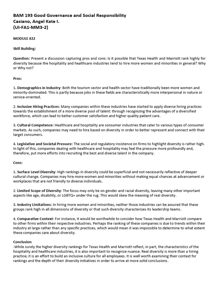 BAM 193 Good Governance and Social Responsibility Module 22-24 | PDF ...