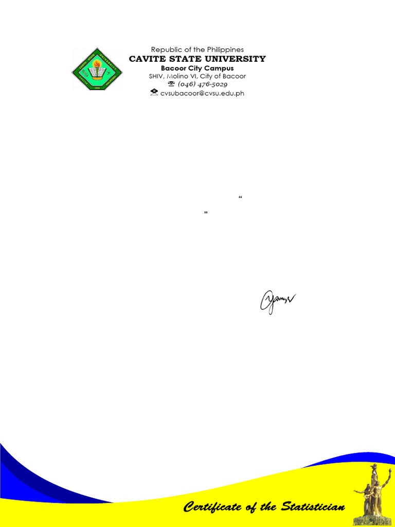 Statistician Certification | PDF