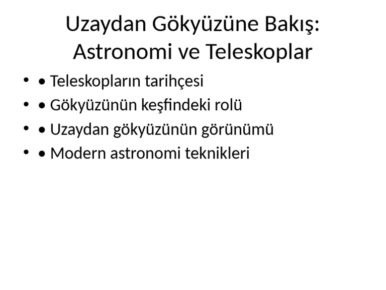 Gokyuzu Sunum 5 | PDF