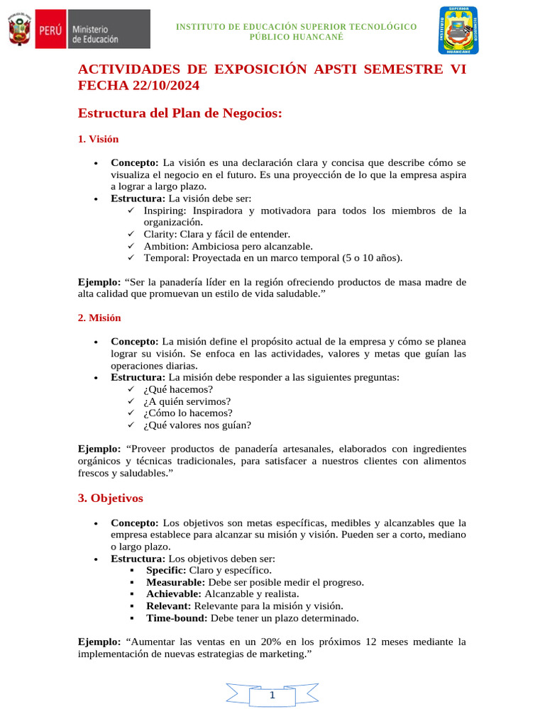 Actividades de Exposición Apsti Semestre Vi Fecha 22 10 2024 | PDF ...