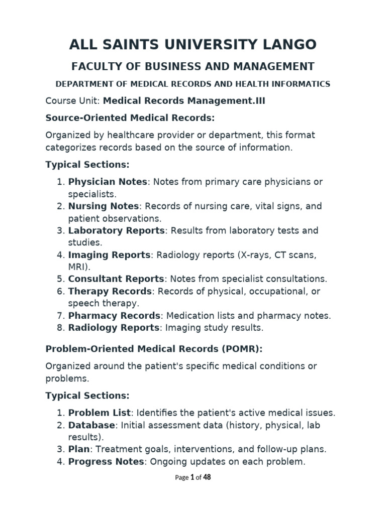 MRM Iii | PDF | Medical Record | Electronic Health Record