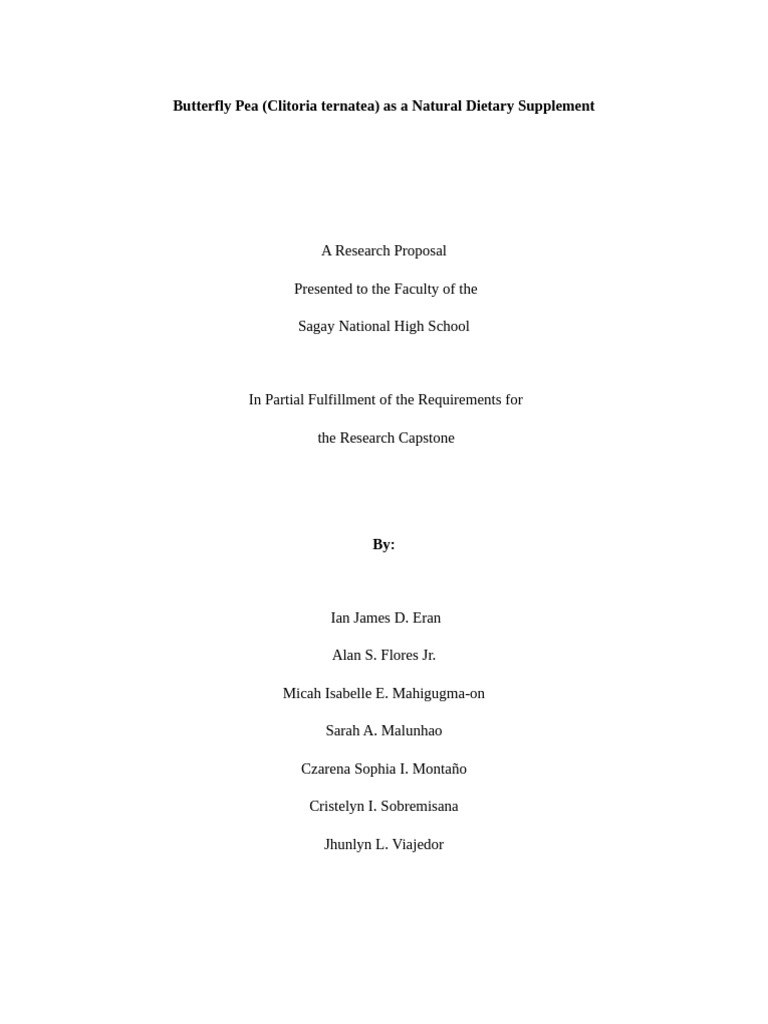 Research Theoritical Review G5 1 | PDF | Dietary Supplements