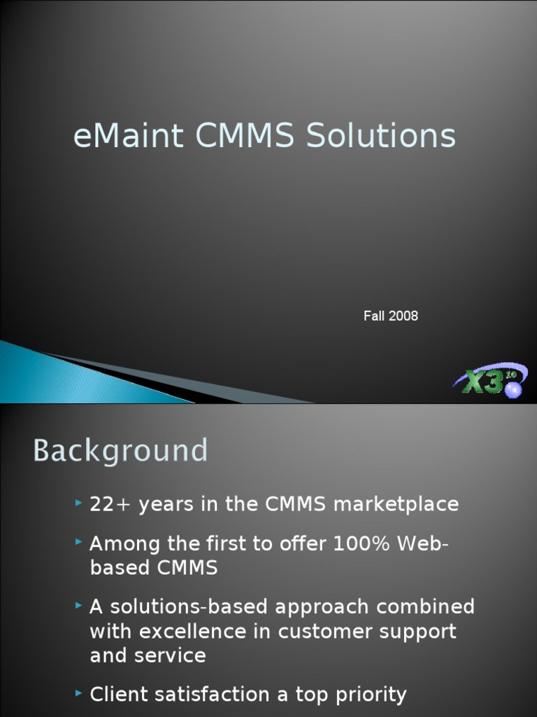 Emaint X3 CMMS - General | PDF | Software As A Service | Business Software