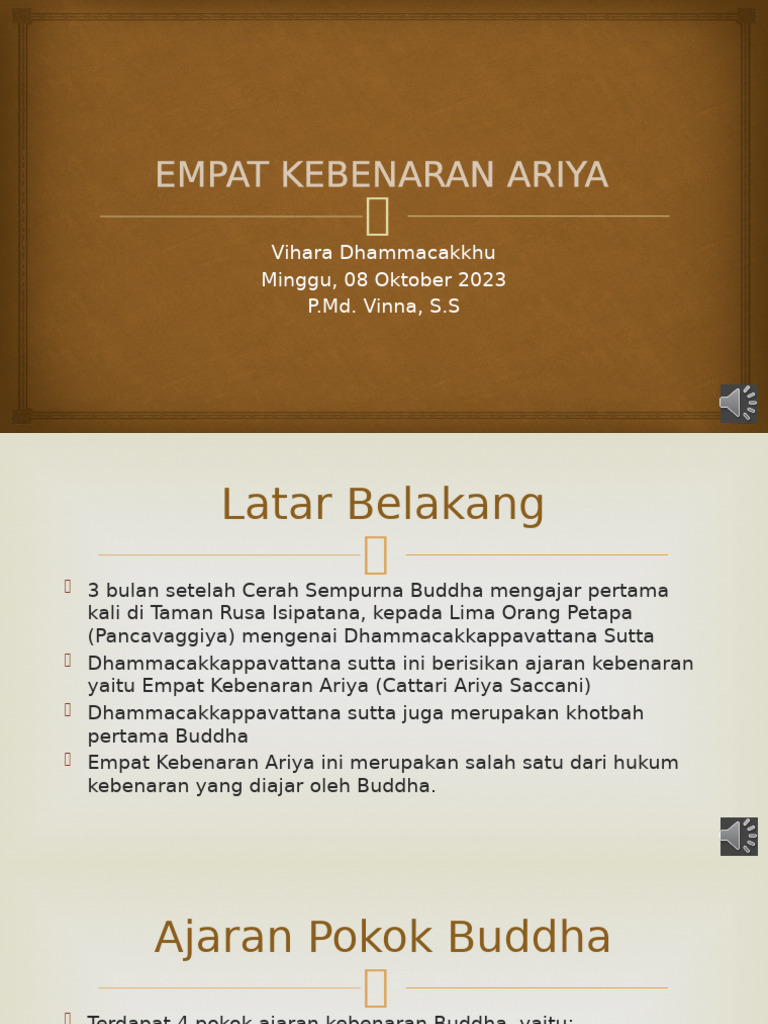 Empat Kebenaran Ariya Review | PDF