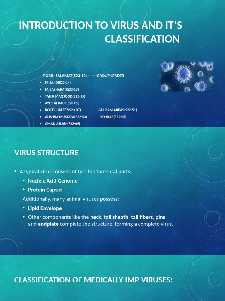 Virus Structure & Classification Guide | PDF