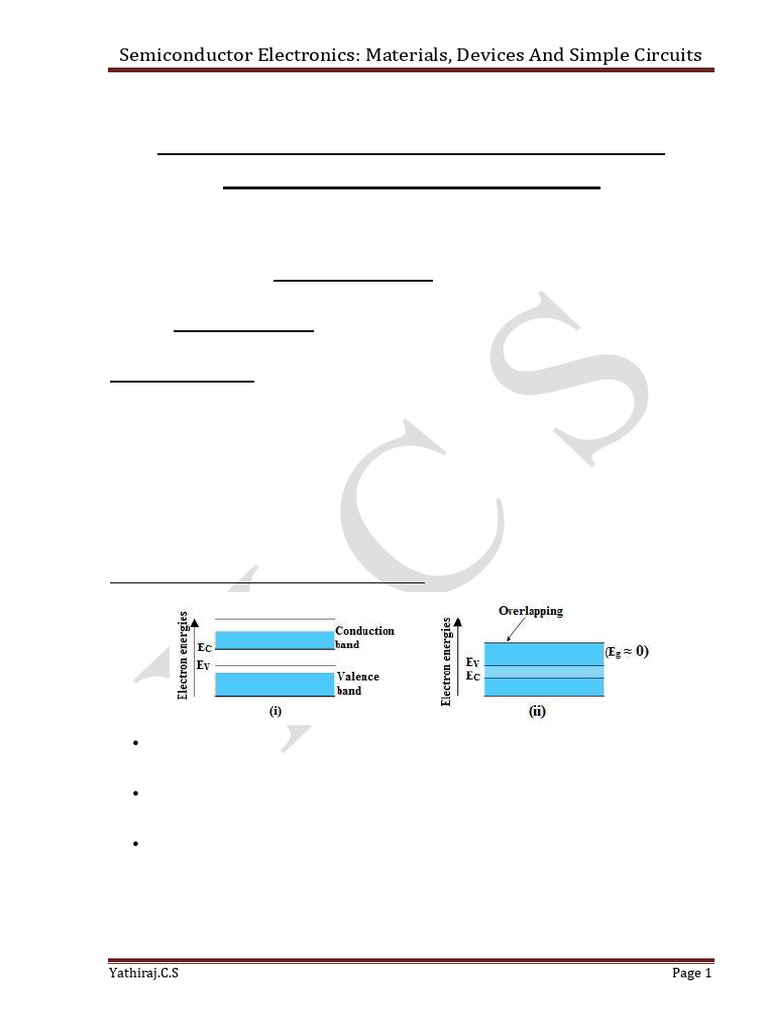 Chapter 14 Semiconductor Electronics | PDF | P–N Junction | Semiconductors