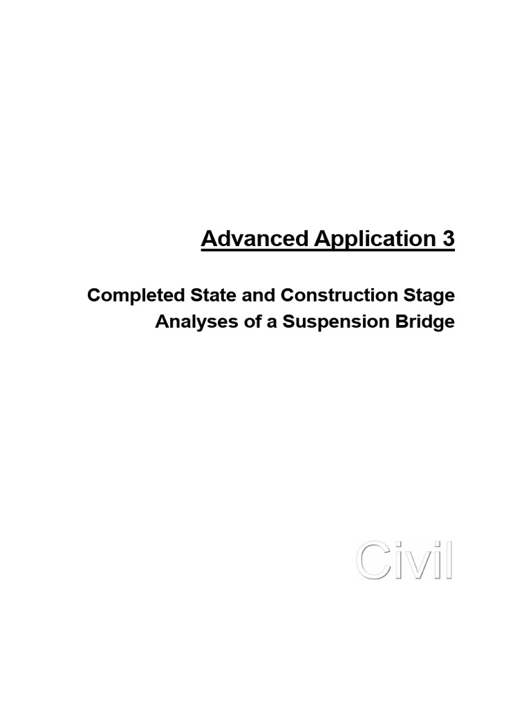 Suspension Bridge | PDF | Structural Analysis | Bridge