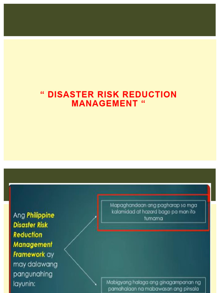 Aralin 5 Ang Disaster Management at Ang Dalawang Approach... | PDF