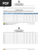 Lac Session Attendance Sheet | PDF