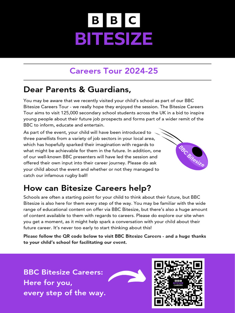 BBC Bitesize Careers Tour Overview | PDF