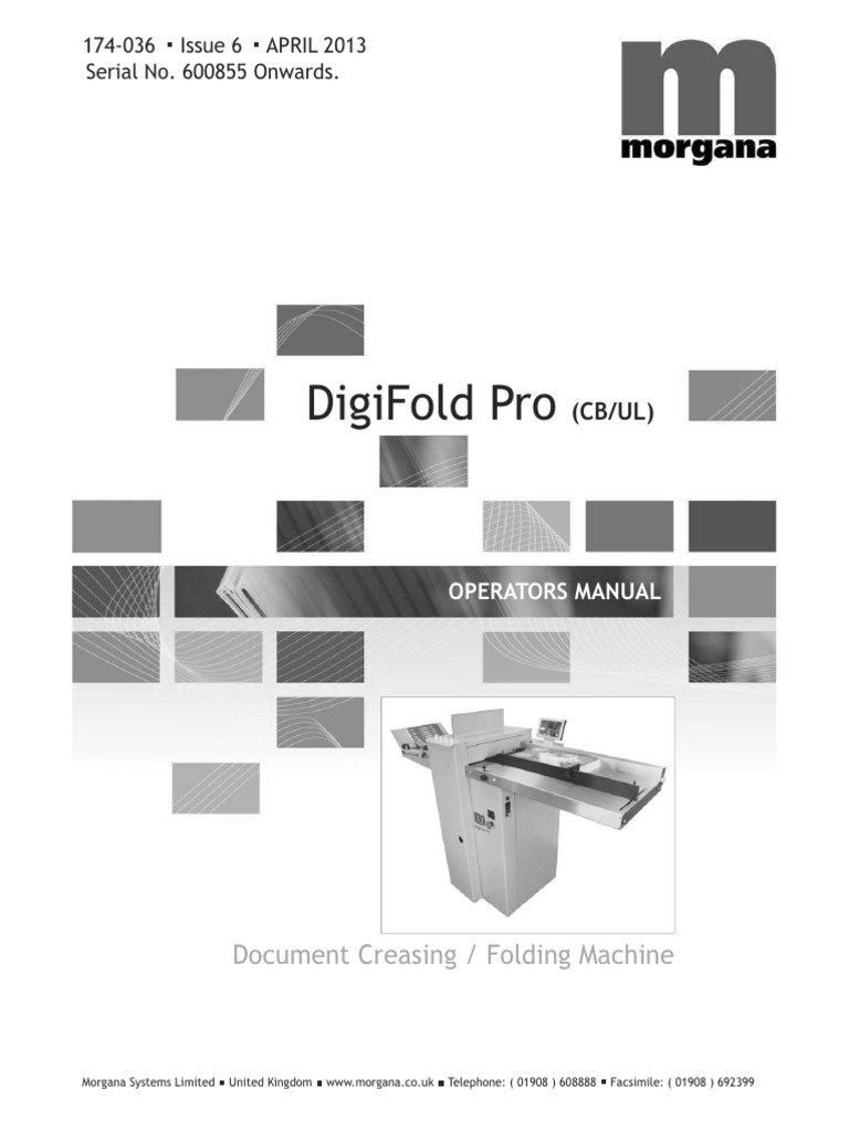 Morgana DigifoldPro OM | PDF | Paper | Touchscreen