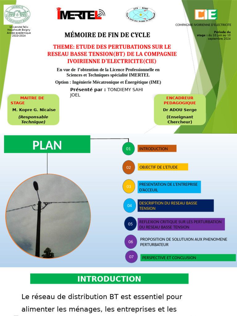 Présentation6 (1) CIE | PDF | Réseau électrique | Grandeur physique