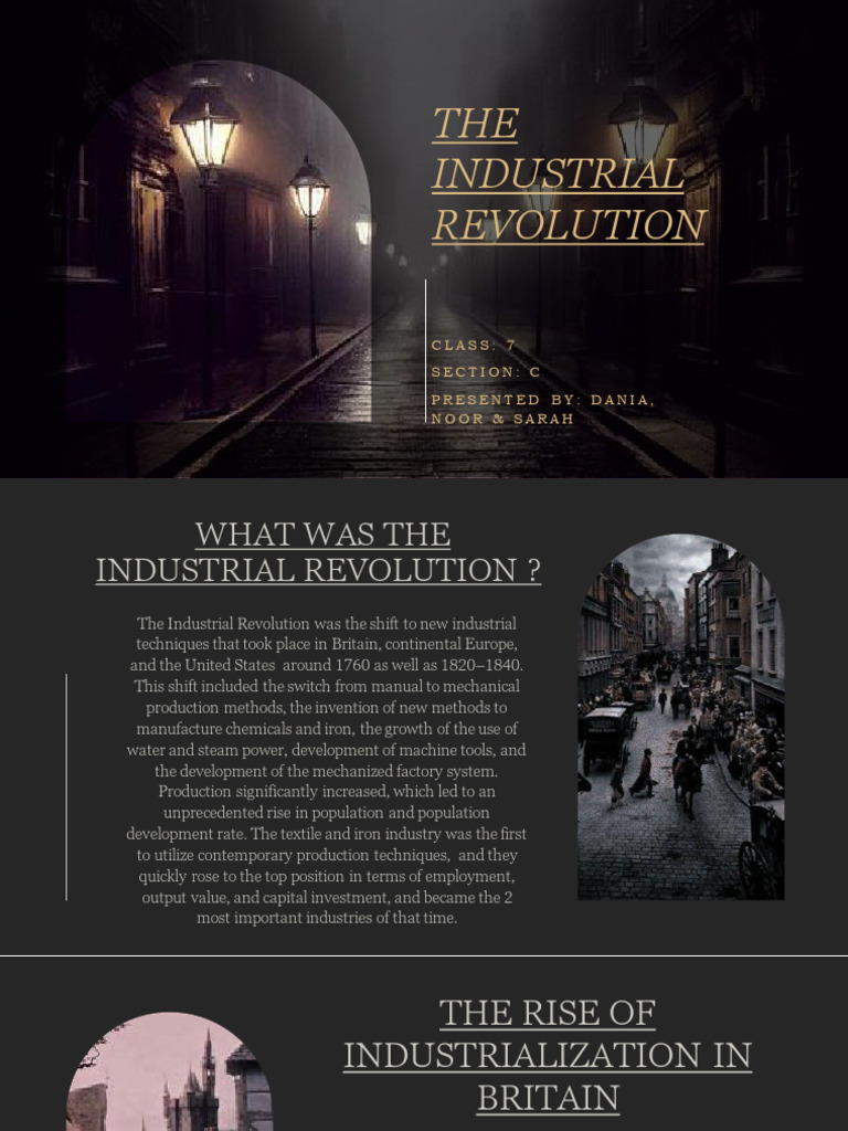 The British Industrial Revolution Notes | PDF | Industrial Revolution ...