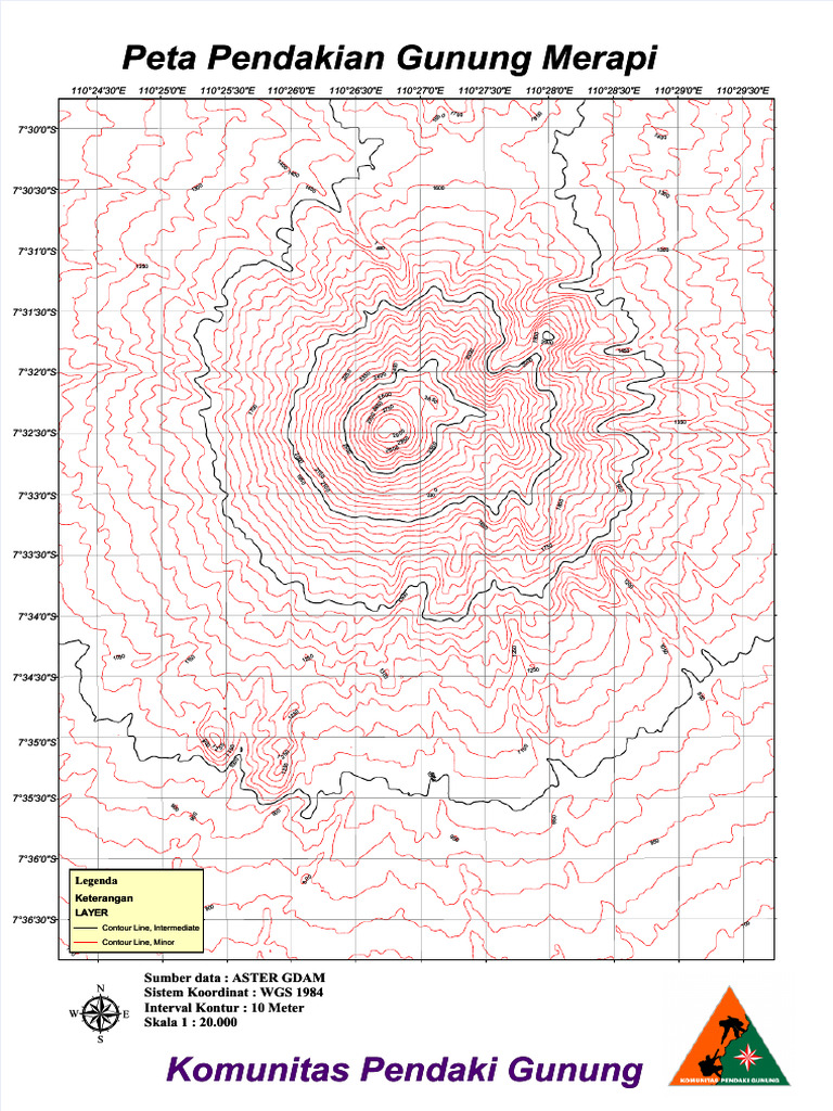 PDF Peta Topografi Gunung Merapi - Compress | PDF | Geographical ...