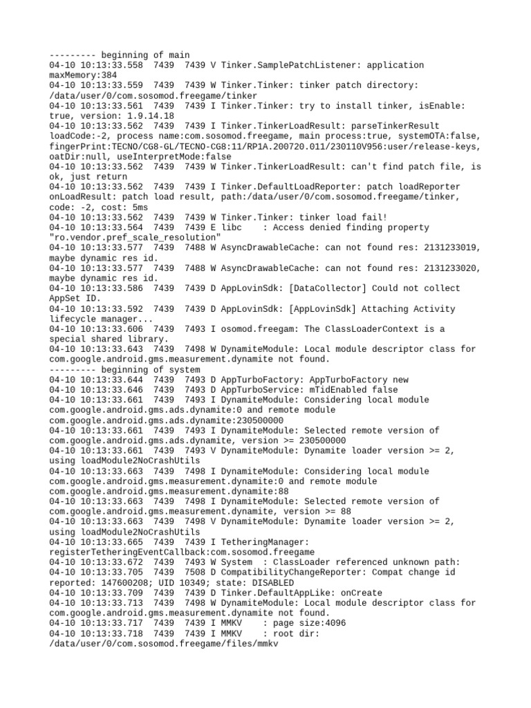 Eegame Logcat | PDF | Java (Programming Language) | Software