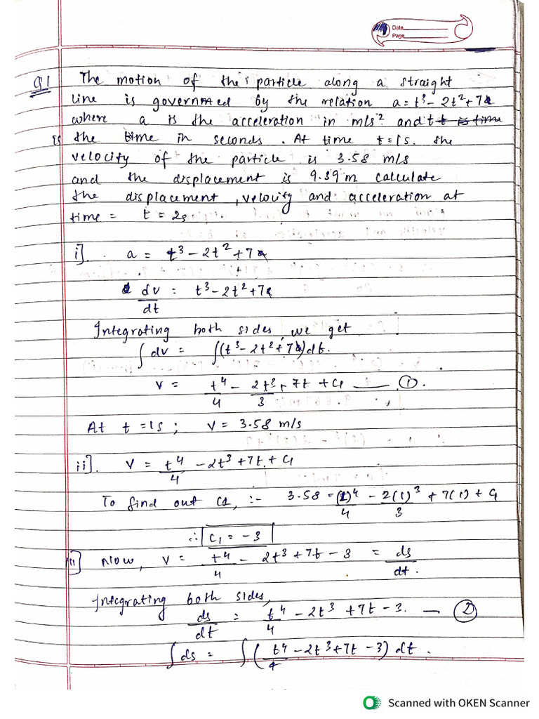 IA2 Mechanics Imp Questions | PDF