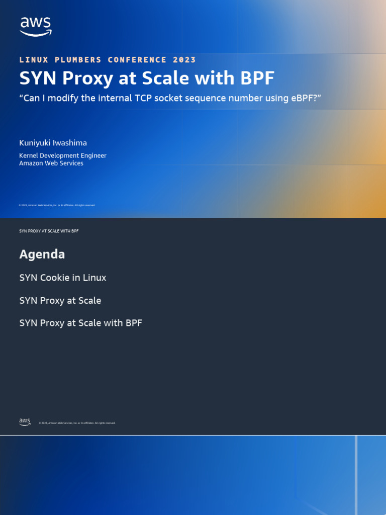 SYN Proxy Implementation with BPF | PDF | Transmission Control Protocol | Computing