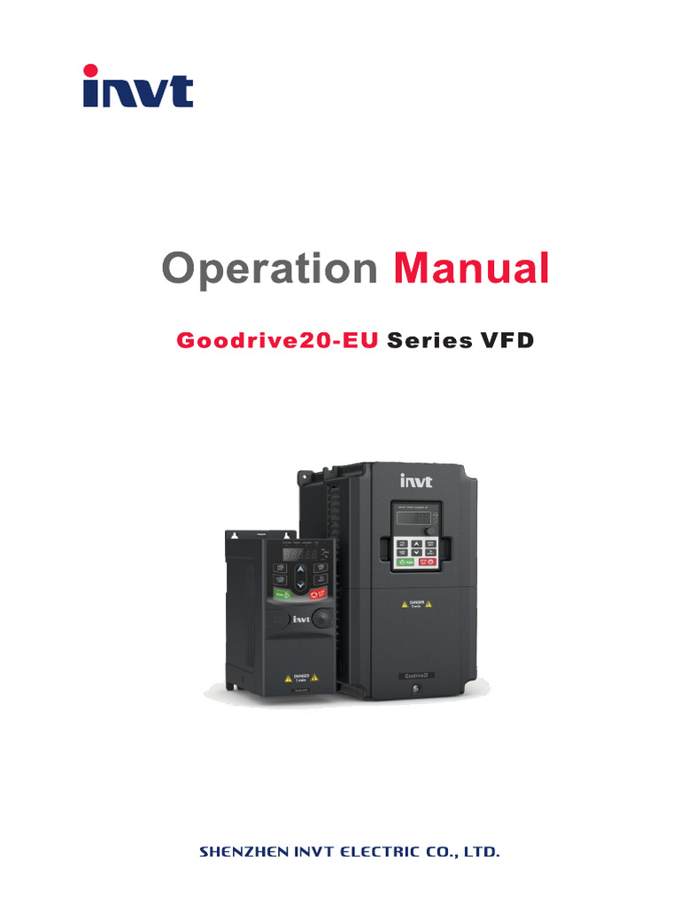 GD20 - EU Series VFD Manual - V2.1 | PDF | Power Supply | Electromagnetism