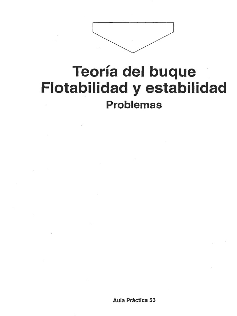 Teoria Del Buque, Estabilidad-Problemas | PDF