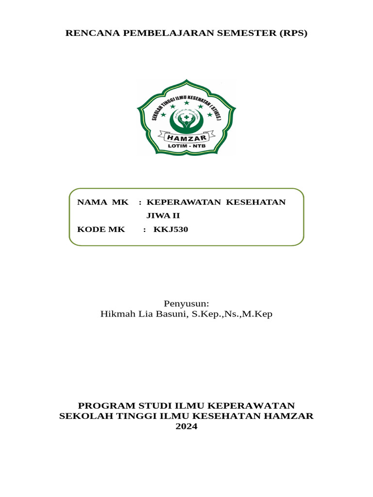OKE RPS Kep. Jiwa II - Kelas Dipisah - 2024-2025 | PDF