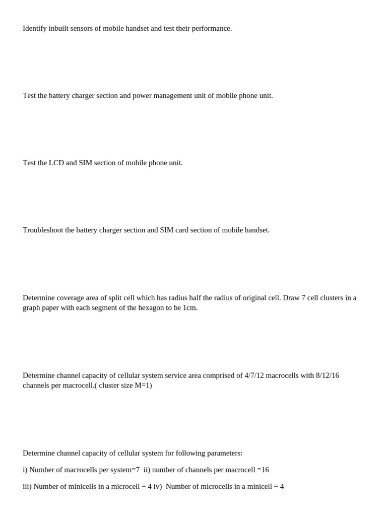 Mobile Handset Testing and GSM Commands | PDF | Gsm | Mobile Phones
