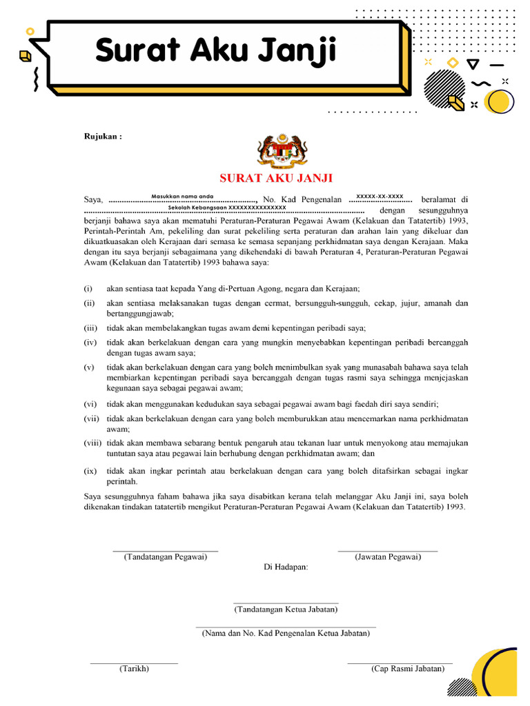 Surat Aku Janji | PDF