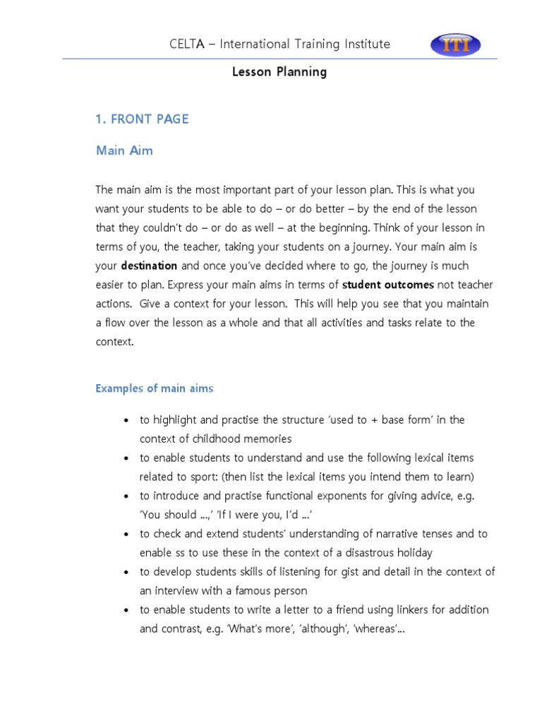 04-Lesson Planning Guide | PDF | Second Language | Vocabulary