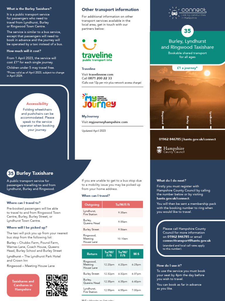 Burley Carshare Publicity Leaflet | PDF | Land Transport | Public Transport