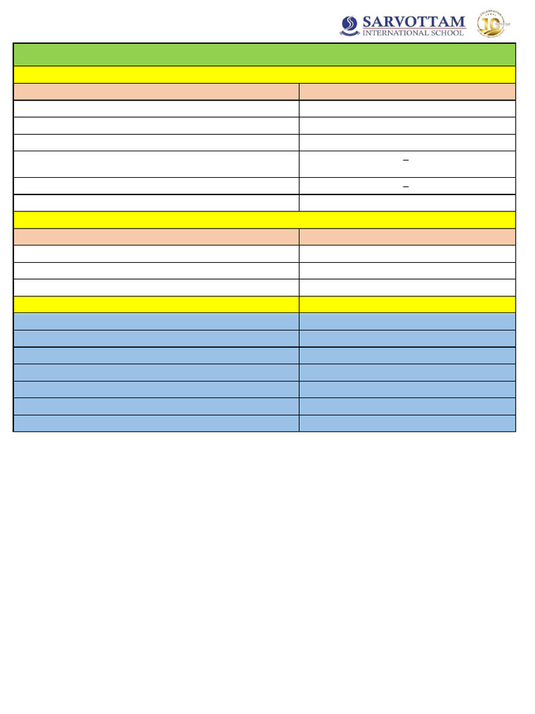 Seating Arrangement For PTM - 30th Nov | PDF