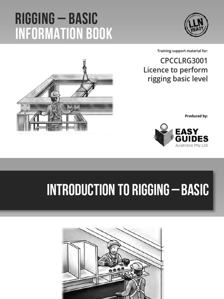 Rigging Basic - Information Book SAMPLE | PDF | Crane (Machine) | Rope