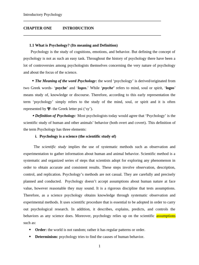 General Psych Handout | PDF | Perception | Psychology