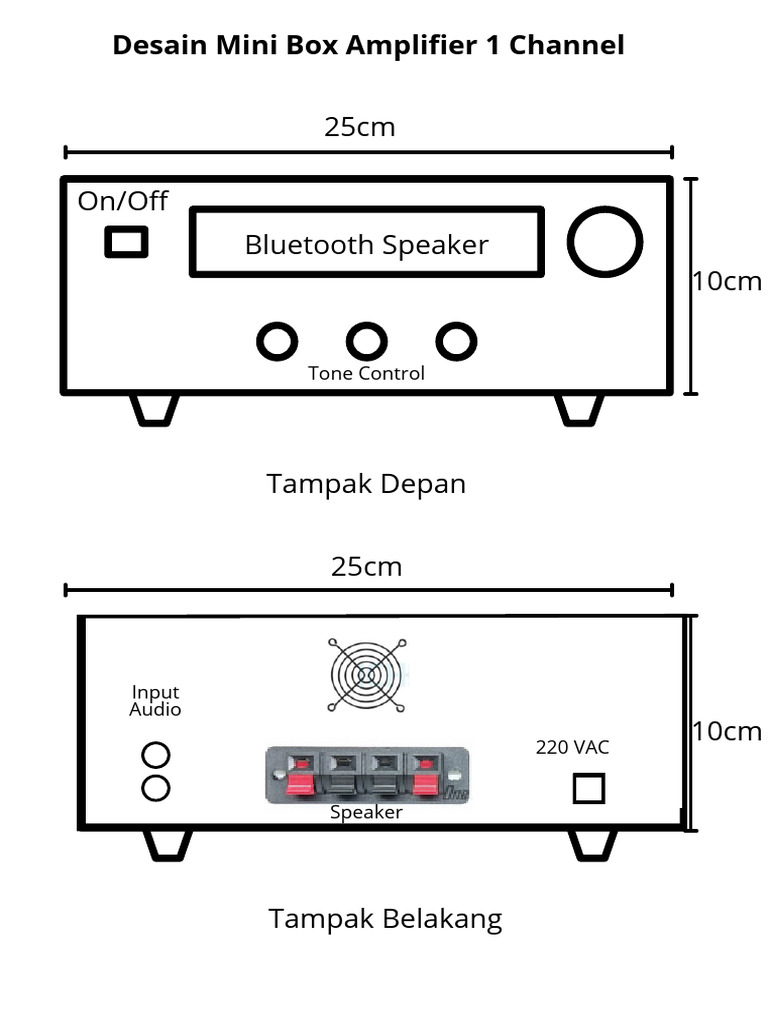 Desain Mini Box Amplifier 1 Channel | PDF