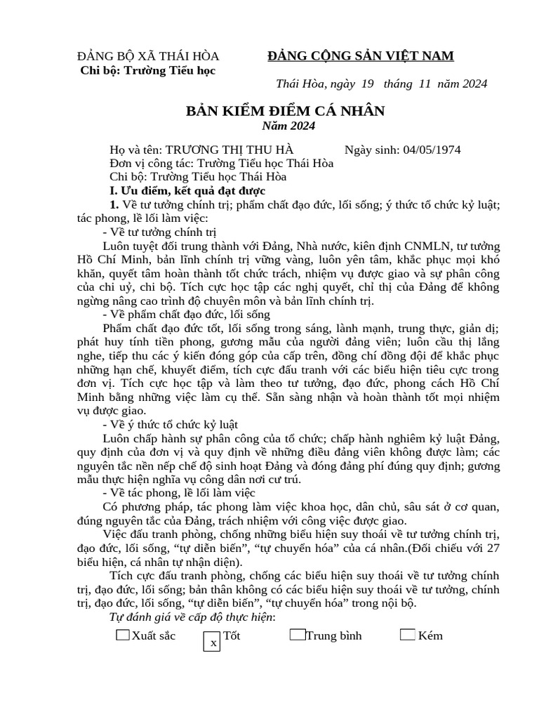 Mấu 02- Kiểm điểm đảng viên 2025-HA | PDF