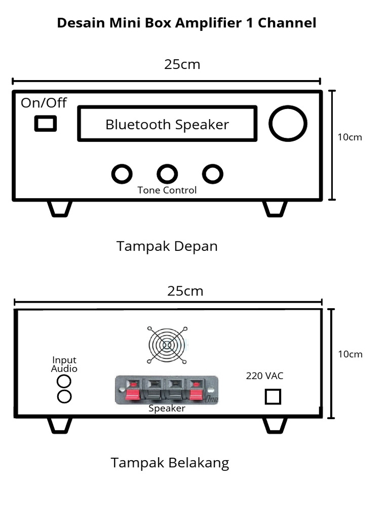 Desain Mini Box Amplifier 1 Channel | PDF