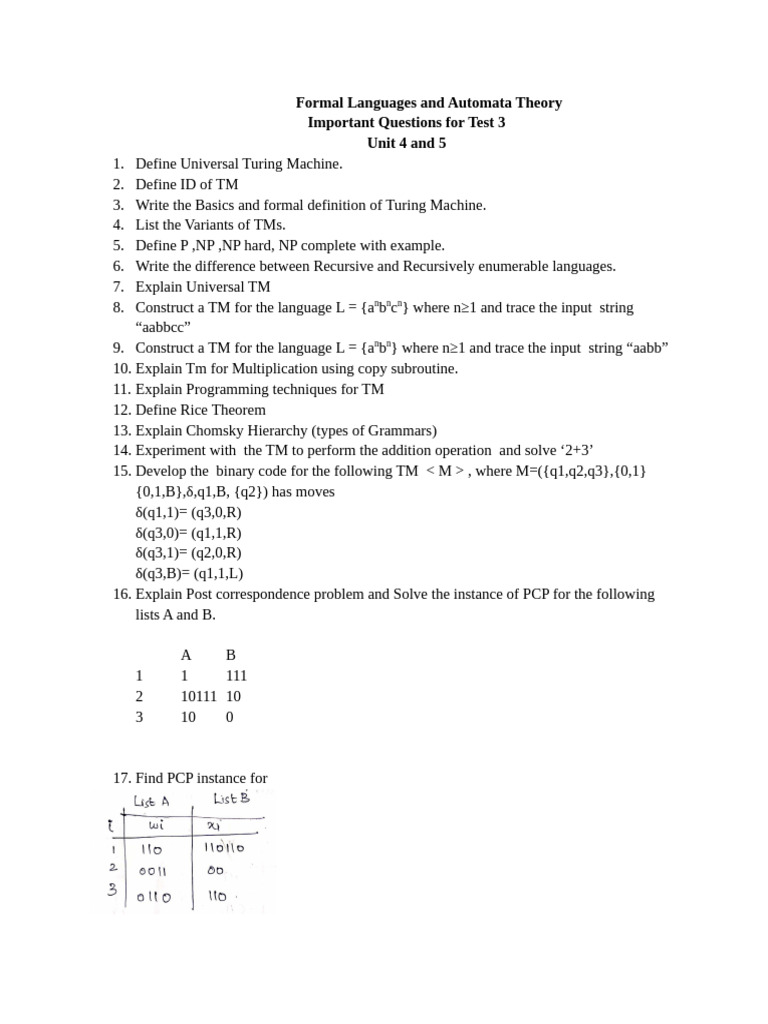 Flat Important Questions For Test 3 | PDF